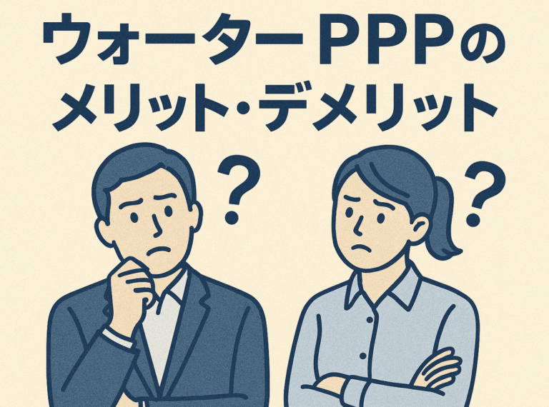 ウォーターPPPとは？メリットデメリットをわかりやすく解説！【上下水道】 | ビルドブログ【buildblog】